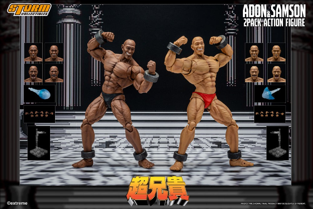 CHOU-ANIKI - ADON & SAMSON 2-PACK ACTION FIGURE | 超兄貴 アクションフィギュア アドン＆サ ...